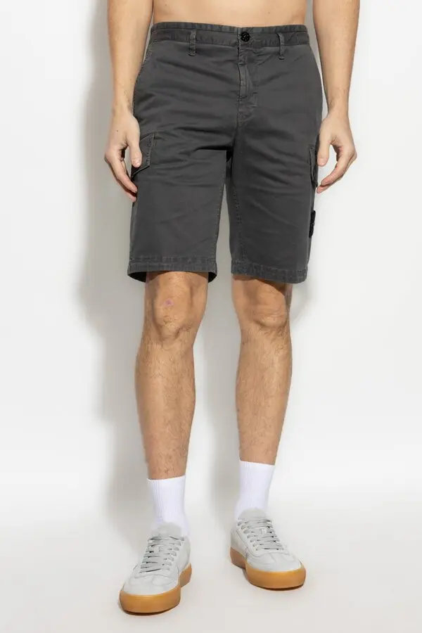 Stone Island Compass Patch Cargo Shorts