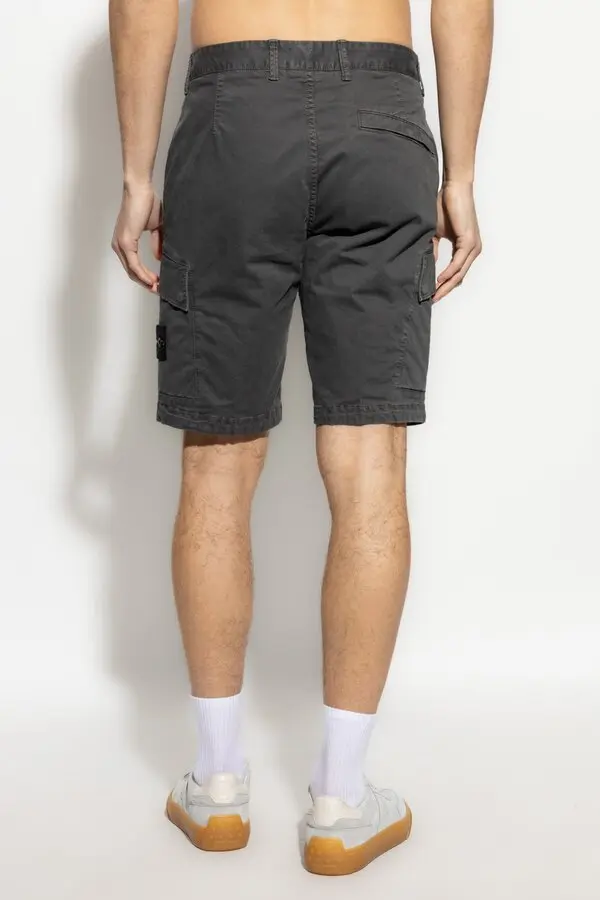 Stone Island Compass Patch Cargo Shorts
