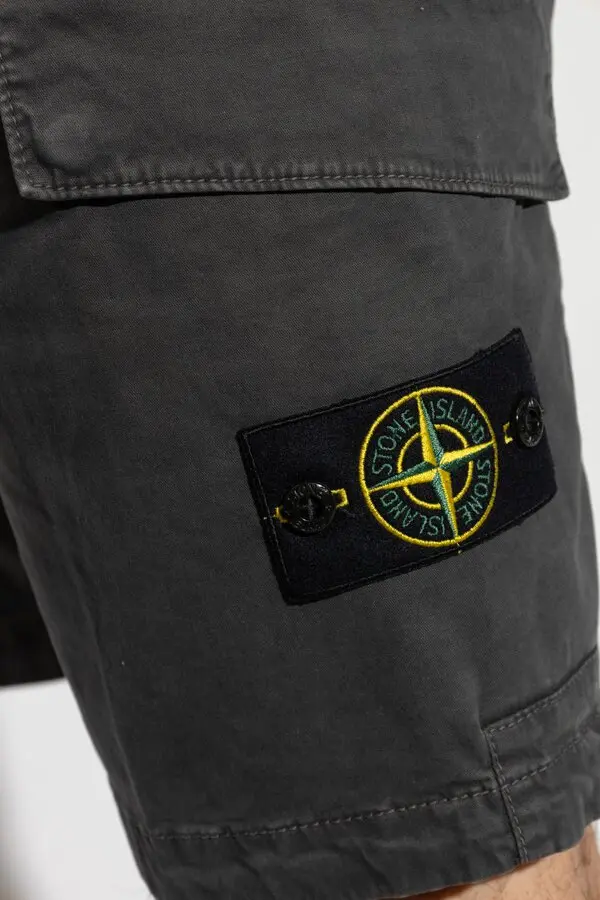Stone Island Compass Patch Cargo Shorts