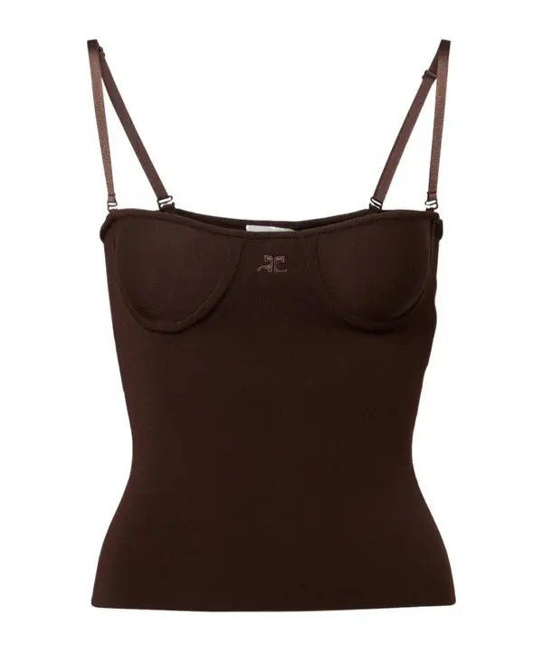 COURREGES Logo Tank Top