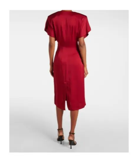 Stella McCartney Draped Satin Midi Dress