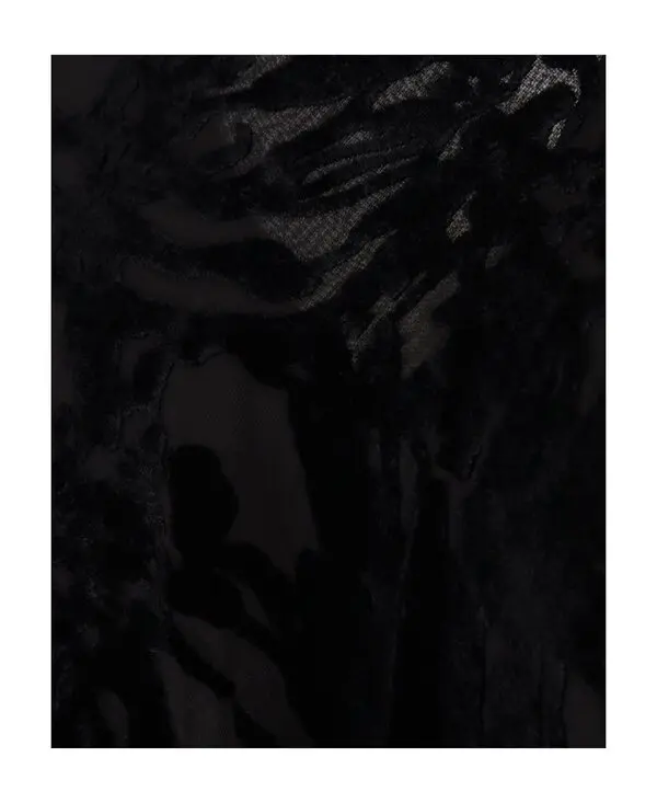 Red Valentino Floral-print Velvet Dress
