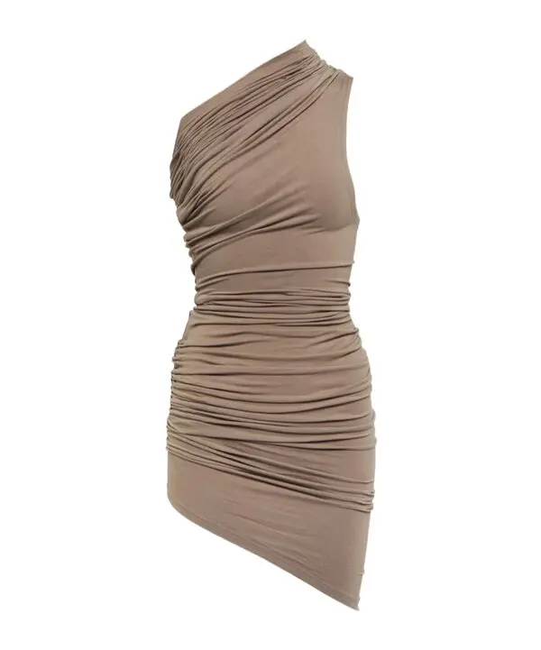 ENTIRE STUDIOS One-shoulder Jersey Minidress