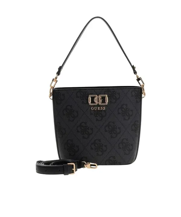 Guess Karnilla Logo Bucket Bag - Black