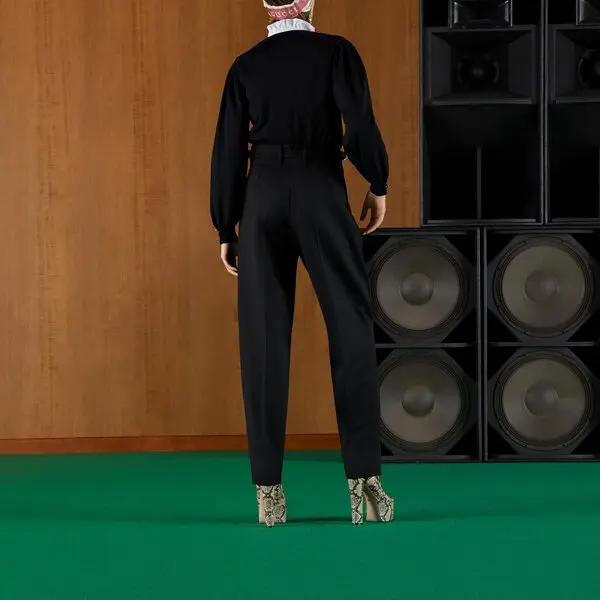 Gucci Wool Trousers With Self-tie Belt
