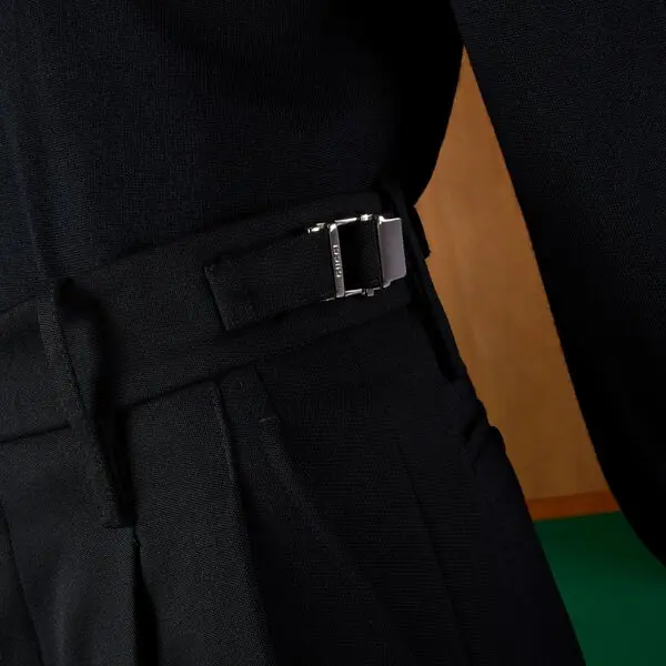 Gucci Wool Trousers With Self-tie Belt