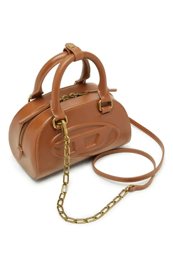 DIESEL® 1dr Dome Embossed Oval Logo Crossbody Bag