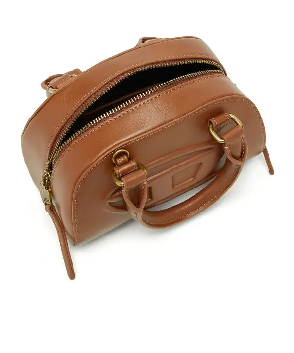 DIESEL® 1dr Dome Embossed Oval Logo Crossbody Bag