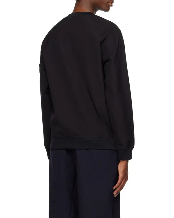 Stone Island Compass-motif Long-sleeved Sweatshirt
