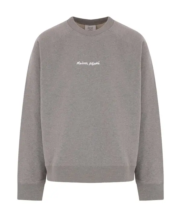 Maison Kitsuné Logo-embroidered Crewneck Sweatshirt