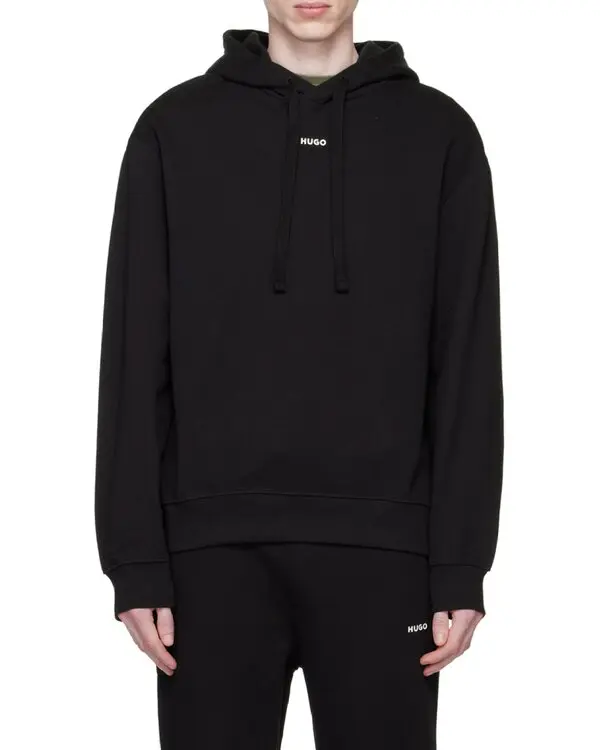 Hugo Boss Logo-printed Drawstring Hoodie