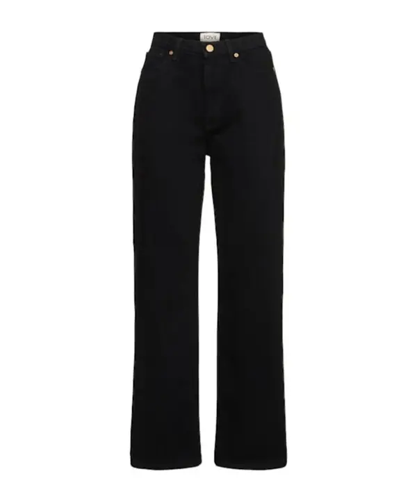 Tove Sade High Rise Straight Leg Jeans - Black