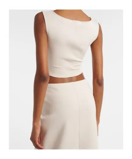 Max Mara Dire Cotton-blend Jersey Crop Top