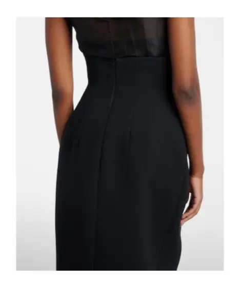Khaite Luiza Crepe Maxi Skirt