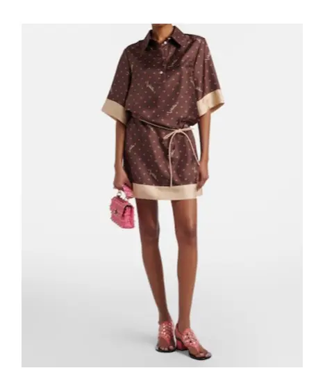 Valentino Garavani Printed Silk Twill Shirt Dress