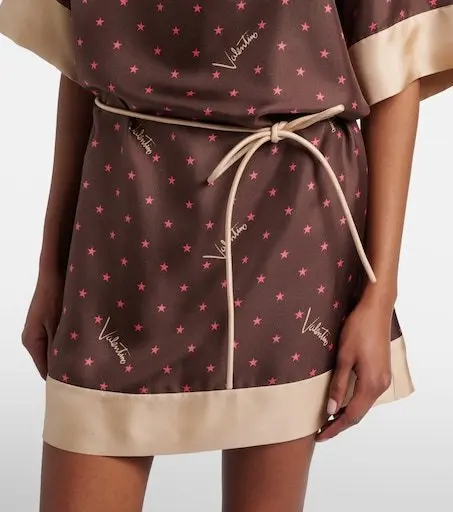 Valentino Garavani Printed Silk Twill Shirt Dress