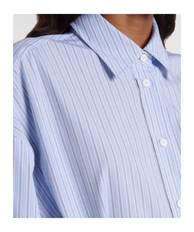 Attico Striped Cotton Shirt Dress