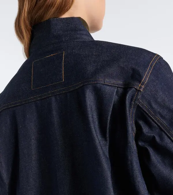 Sacai Denim Bomber Jacket - Blue