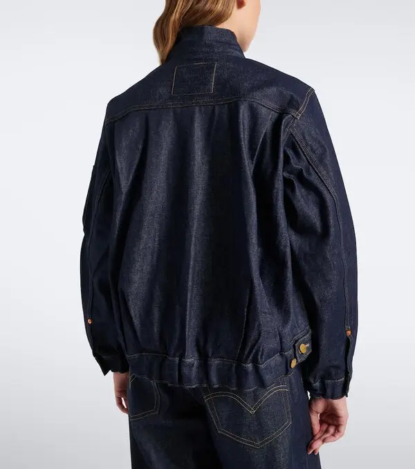 Sacai Denim Bomber Jacket - Blue