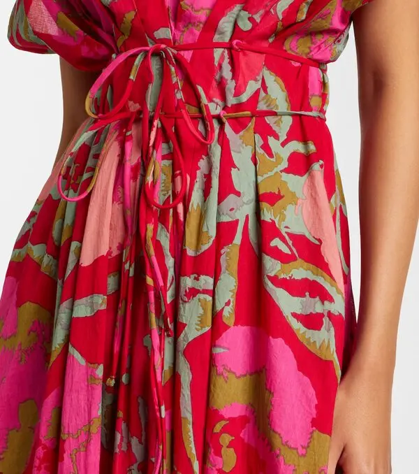 Velvet By Graham & Spencer Leilani Printed Cotton Midi Dress