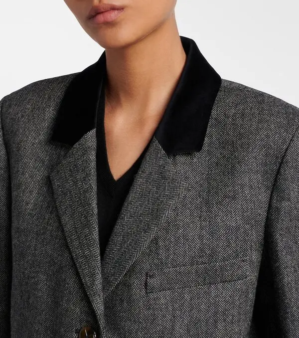BLAZÉ MILANO Shelley Wool-blend Tweed Blazer