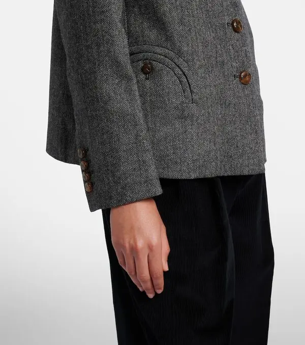 BLAZÉ MILANO Shelley Wool-blend Tweed Blazer