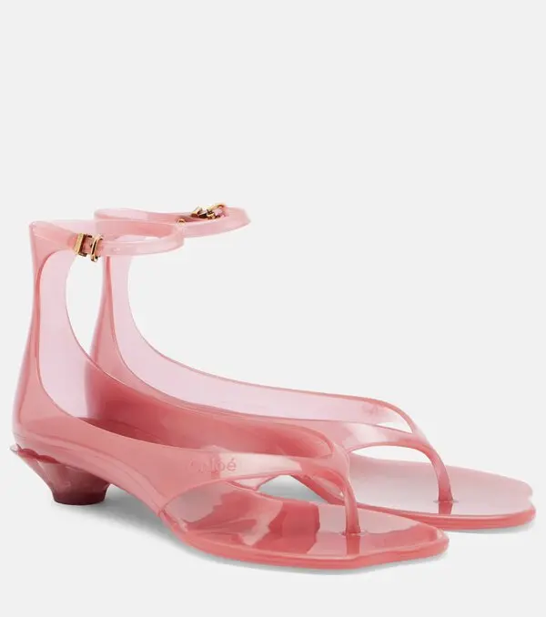 Chloé Jelly Tpu Thong Sandals - Pink
