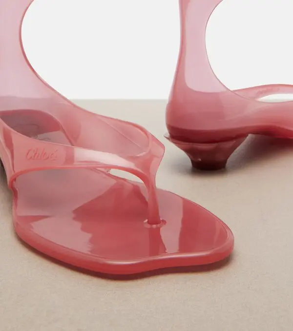 Chloé Jelly Tpu Thong Sandals - Pink