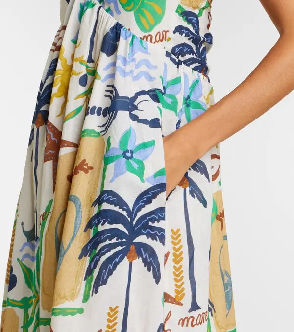 Velvet By Graham & Spencer Leyla Printed Cotton Maxi Dress