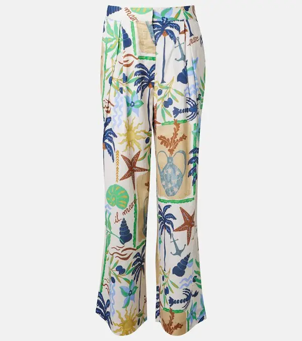 Velvet By Graham & Spencer Trixie Cotton Poplin Wide-leg Pants