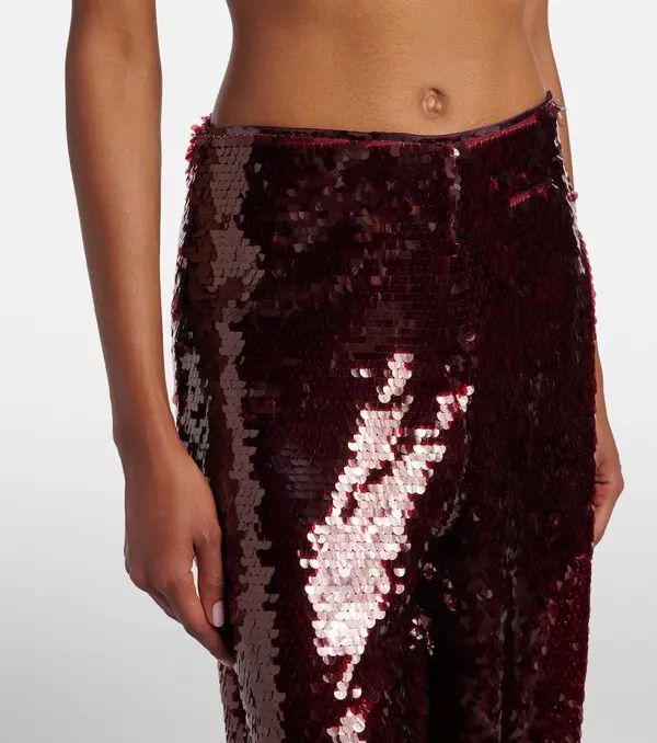 ADRIANA DEGREAS Sequined Balloon Pants