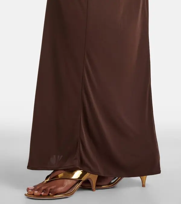 ADRIANA DEGREAS Strapless Maxi Dress