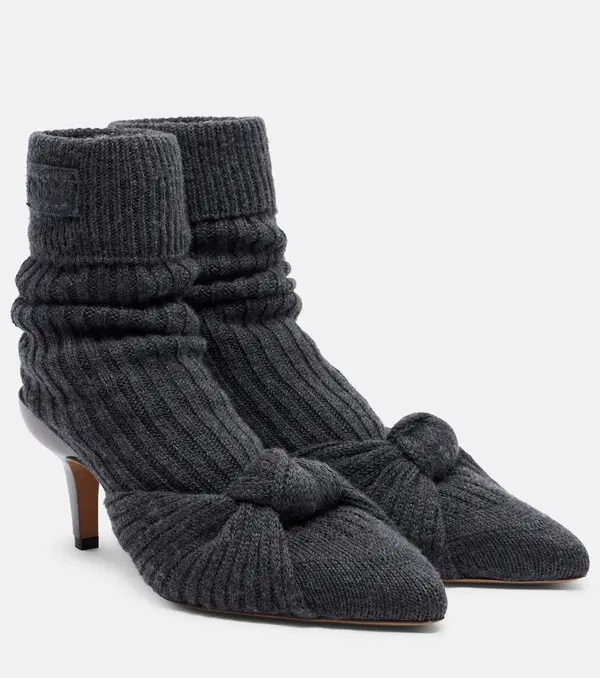Chloé Ribbed-knit Sock Boots