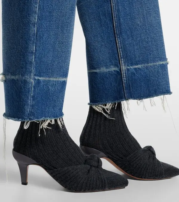 Chloé Ribbed-knit Sock Boots