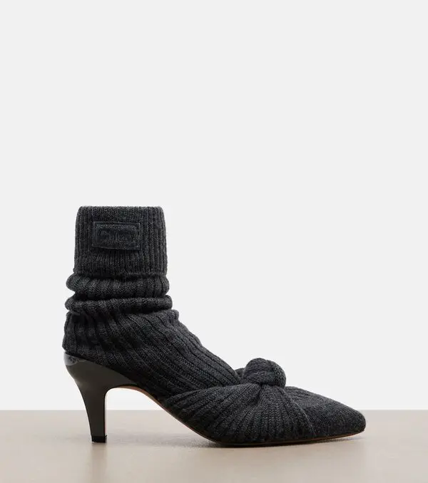 Chloé Ribbed-knit Sock Boots