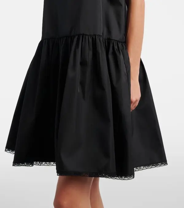 Prada Re-nylon Lace-trimmed Mini Dress