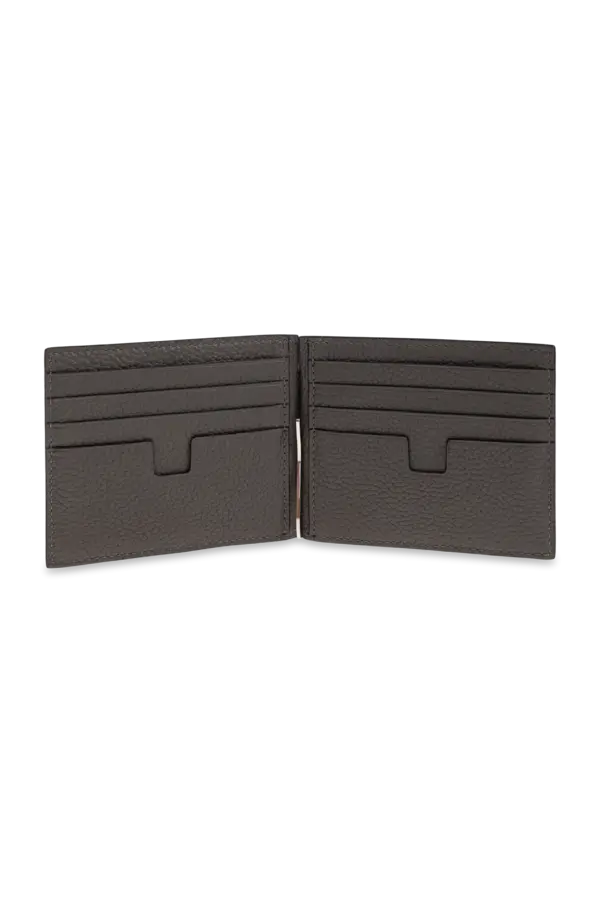 TOM FORD Leather Wallet With Money Clip