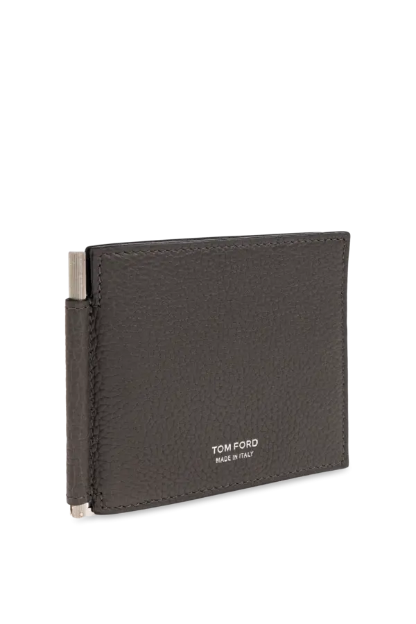 TOM FORD Leather Wallet With Money Clip