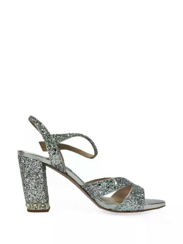Miu Miu Crystal-embellished Leather Sandals