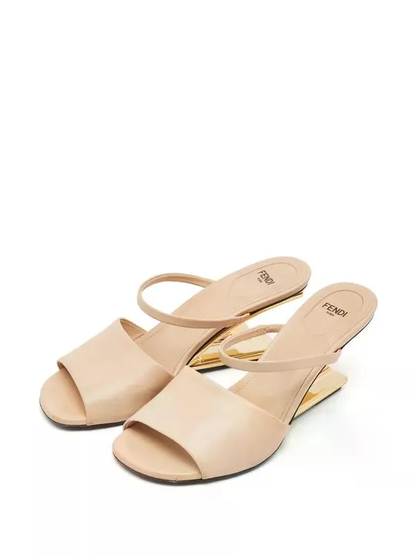 Fendi First Wedge Sandals - Neutrals