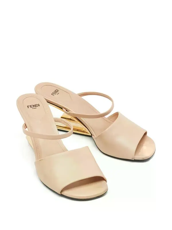 Fendi First Wedge Sandals - Neutrals