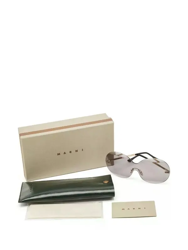 Marni Rimless Round Sunglasses