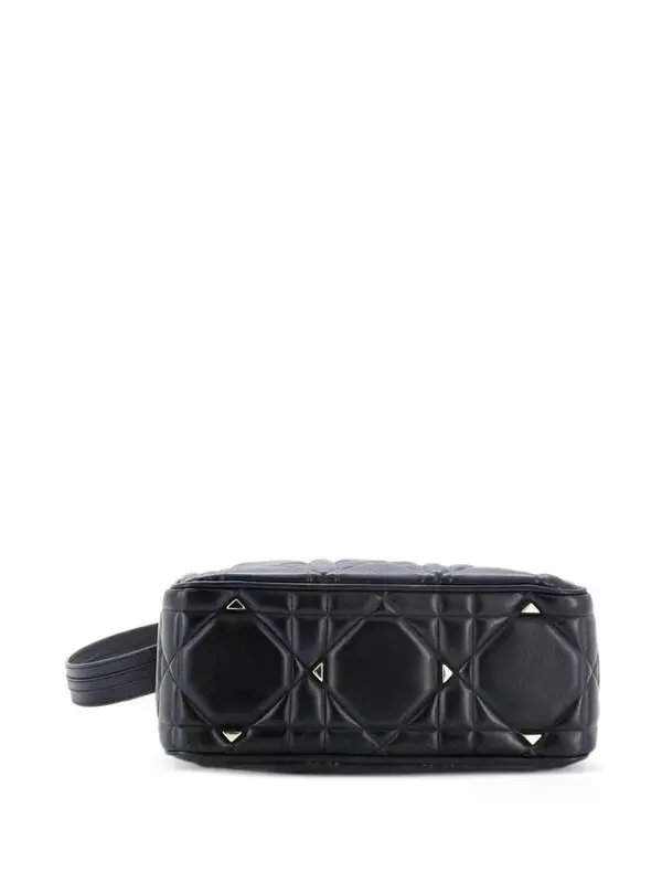Dior Lady 95.22 Cannage Embossed Leather Small Crossbody Bag - Black