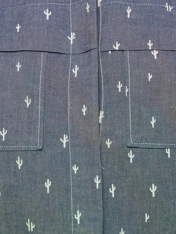 Kenzo Cactus Print Chambray Shirt