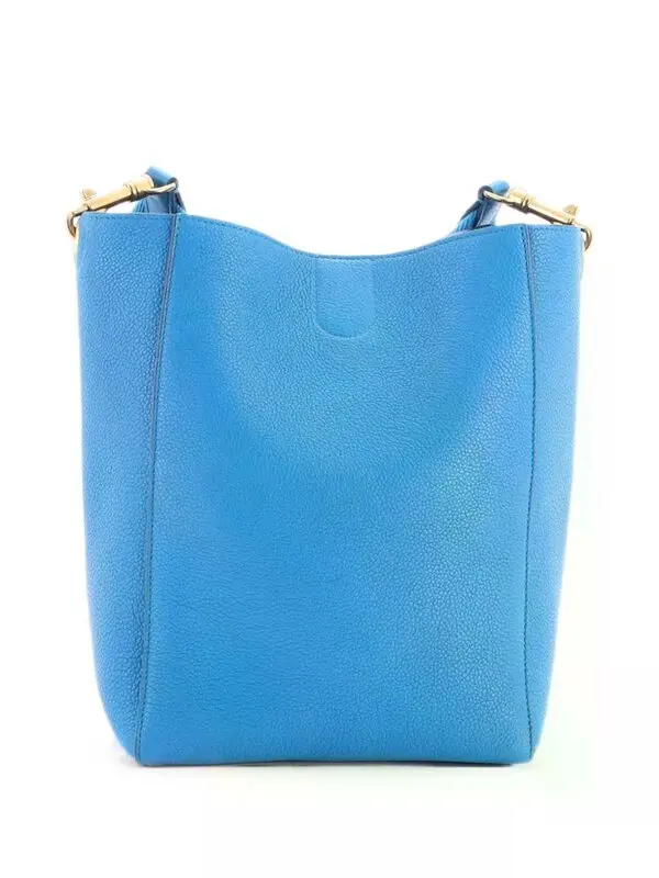 Celine Sangle Seau Bag In Calfskin - Blue