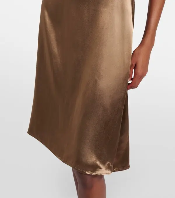 Miu Miu Open-back Satin Minidress