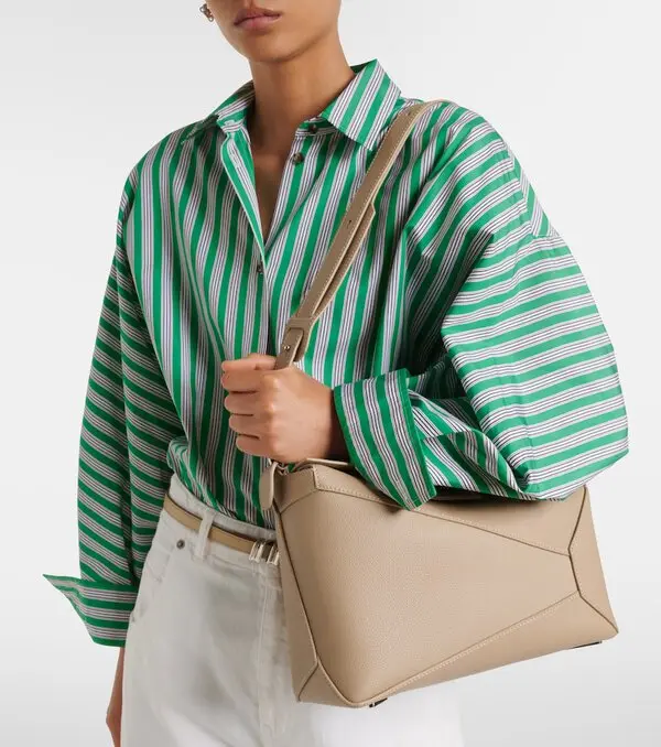 Loewe Puzzle Edge Medium Leather Top-handle Bag