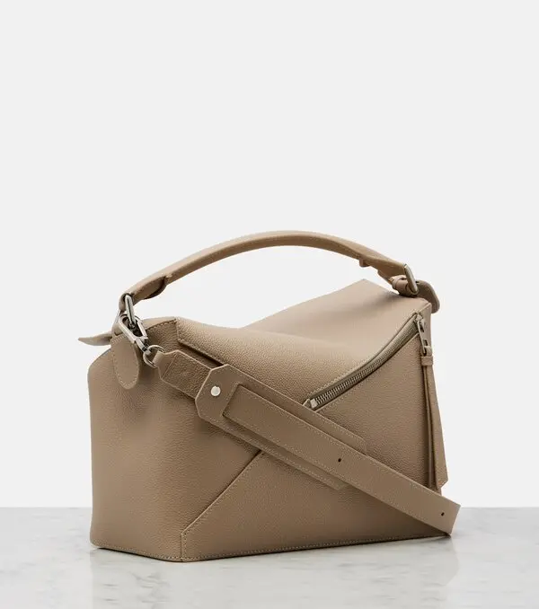 Loewe Puzzle Edge Medium Leather Top-handle Bag