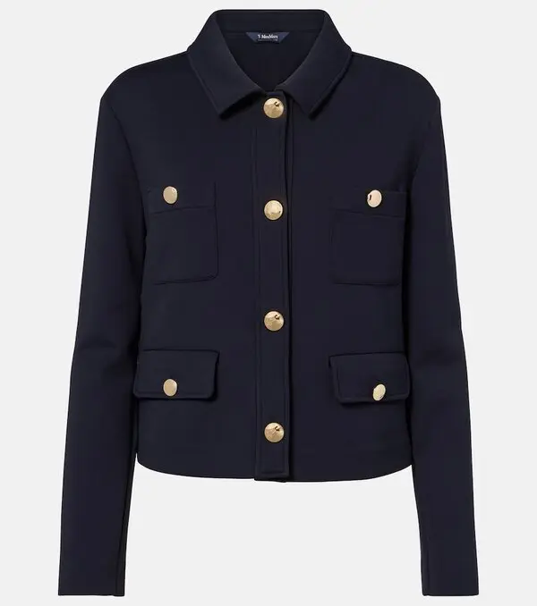 Max Mara Cotton-blend Jacket - Blue