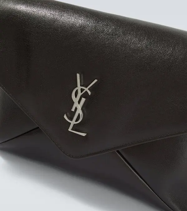 Saint Laurent Cassandre Envelope Messenger Bag - Brown